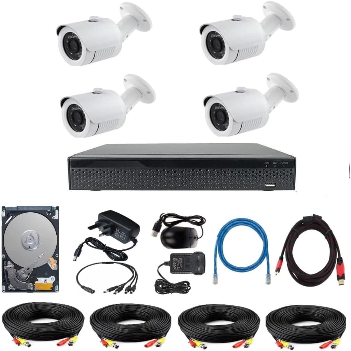 Labgear HD CCTV Surveillance System Kit 4CH DVR - 4 Outdoor(Bullet ...