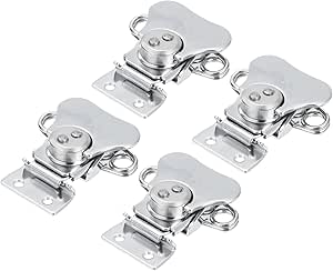 uxcell 4Pcs Butterfly Twist Latch, 2.17 Inch Alloy Spring Loaded Twist ...