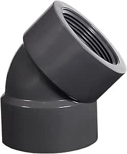 Amazon.com: Lesso America 819 Series - Schedule 80 PVC Fittings (Black ...