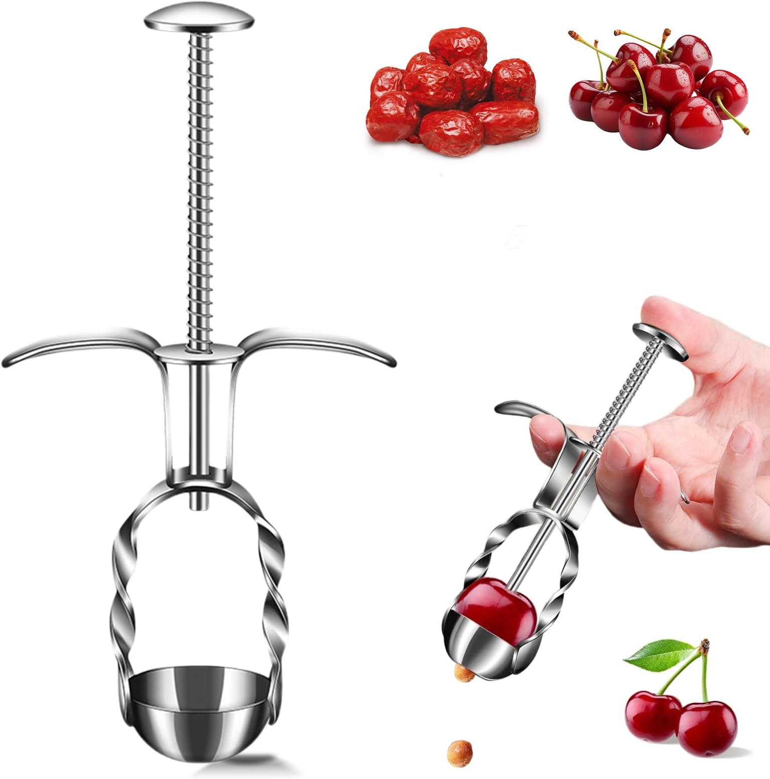 Amazon.com: Red Dates Corer Jujube Pitter Cherry Olive Corer Stainless ...