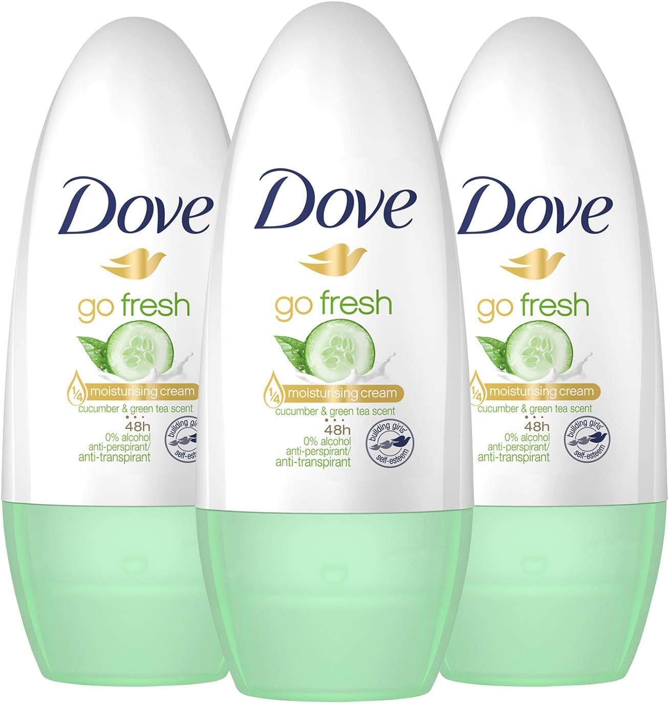 Amazon.com : Dove Original Clean Roll On Deodorant, Aluminum Free, All ...