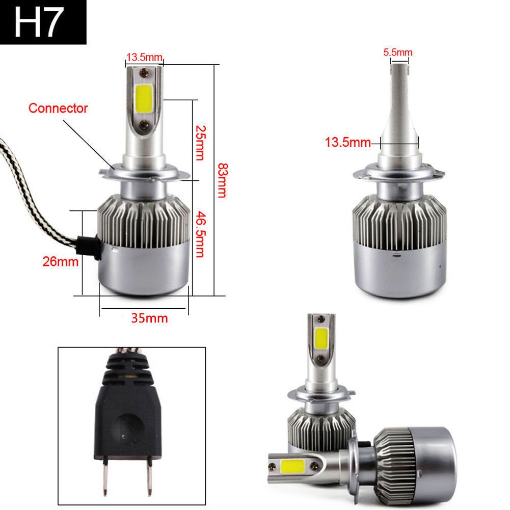Buy Mega Racer H7 LED Headlight Bulb All In One H7 Conversion Kit H7 ...