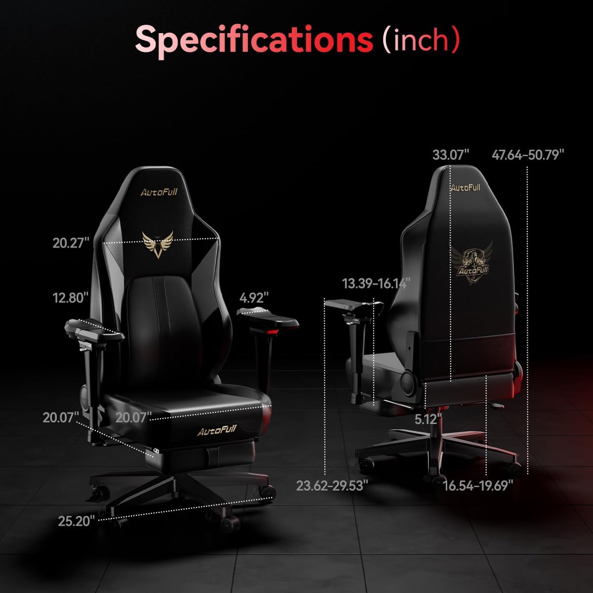 AutoFull M6 Gaming Chair,Office Chair, Ventilated Heated Computer Chair ...