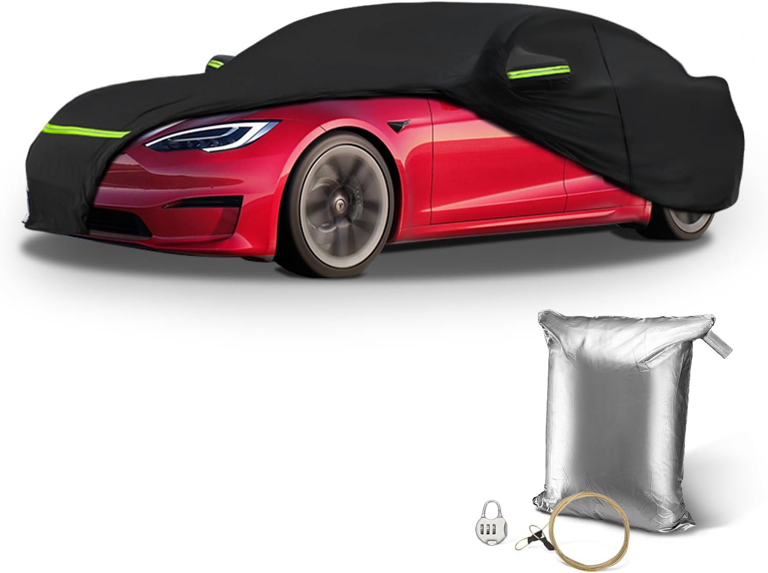 Amazon.com: CarsCover Custom Fit Tesla Model S Car Cover Heavy Duty ...