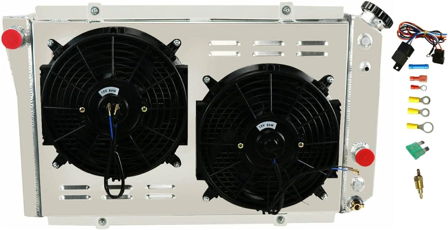 Amazon.com: COOLINGBEST 4 Row Aluminum Radiator for 1982-2002 Chevy ...