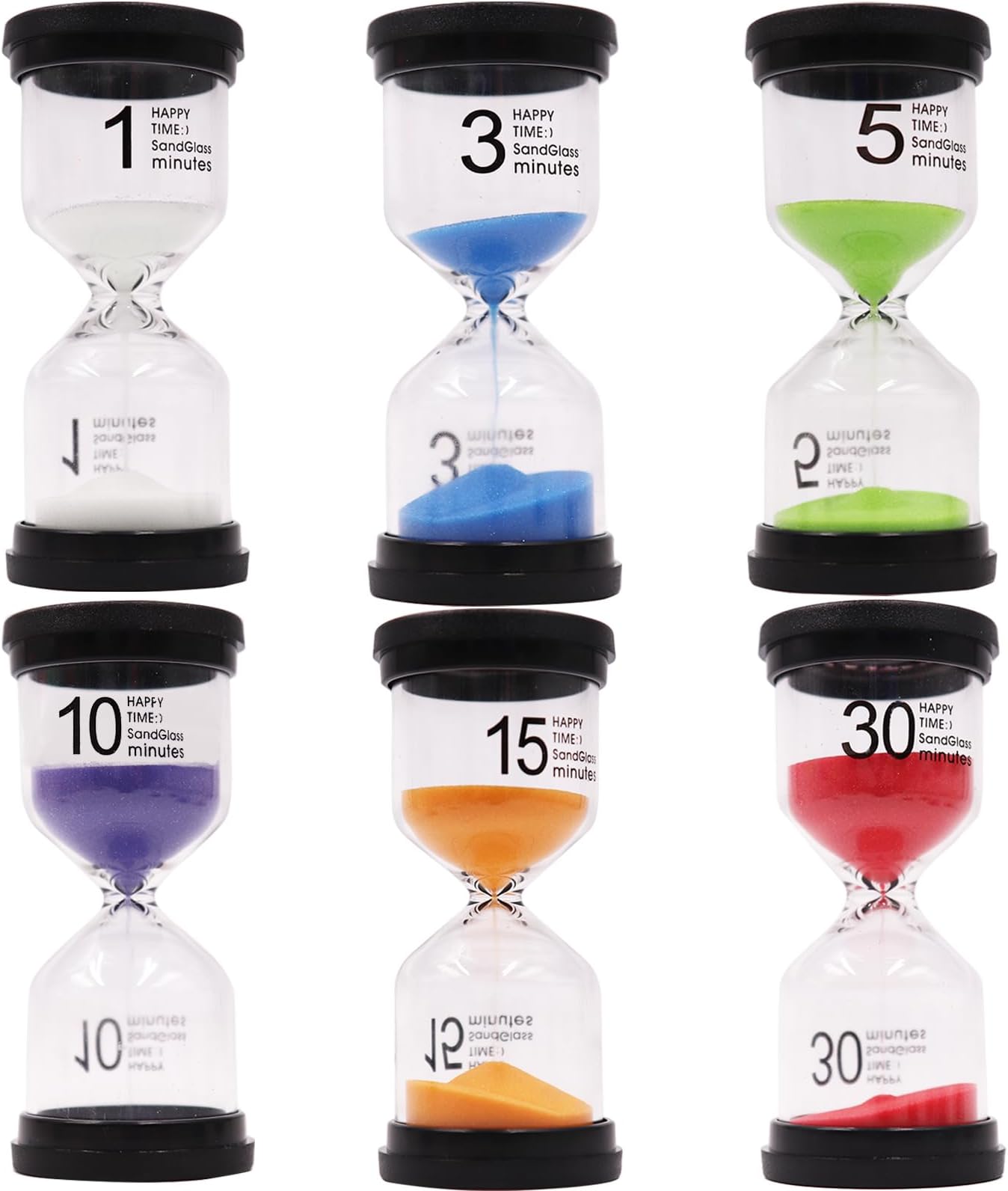 Amazon.com: FOYOTO Hourglass Sand Timer for Kids, 3 Minutes Mini Sand ...
