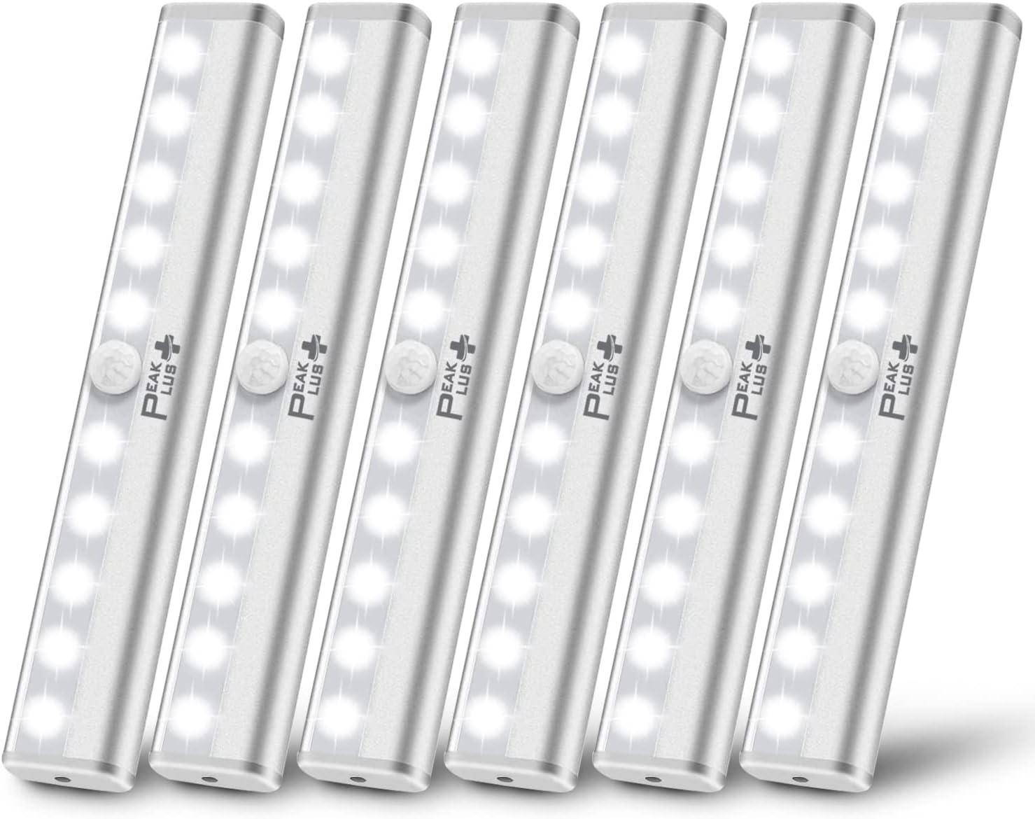 PeakPlus Motion Sensor Light Indoor, Stick On Anywhere Battery Powered ...