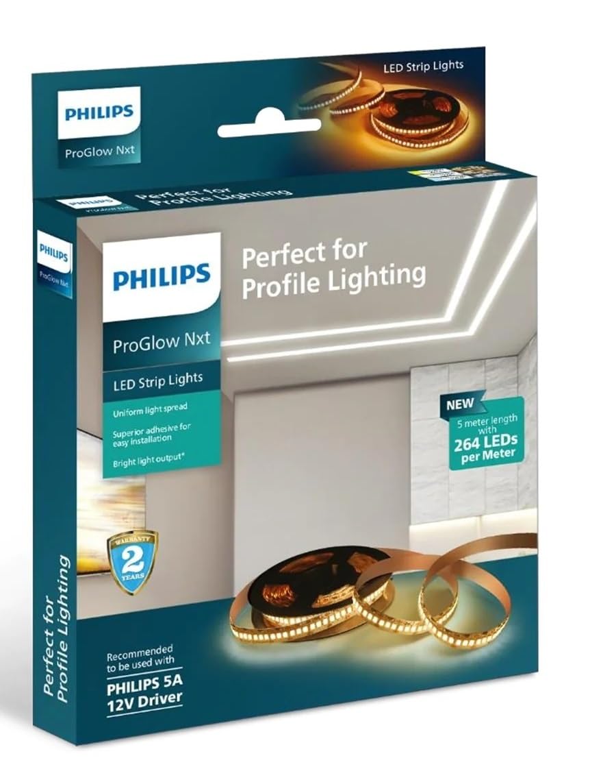 Buy PHILIPS ProGlow Nxt Strip Without Driver | 5 Meter Length - 264 LED ...
