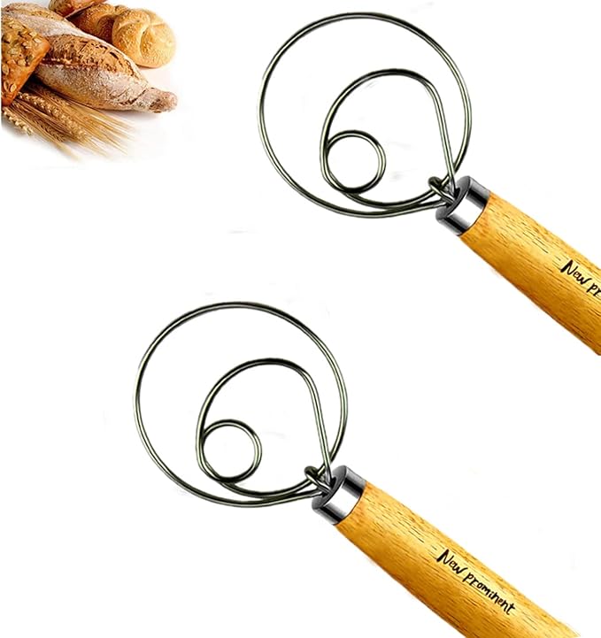 Amazon.com: Danish Dough Whisk Set Flour Whisks Duster For Pancake ...