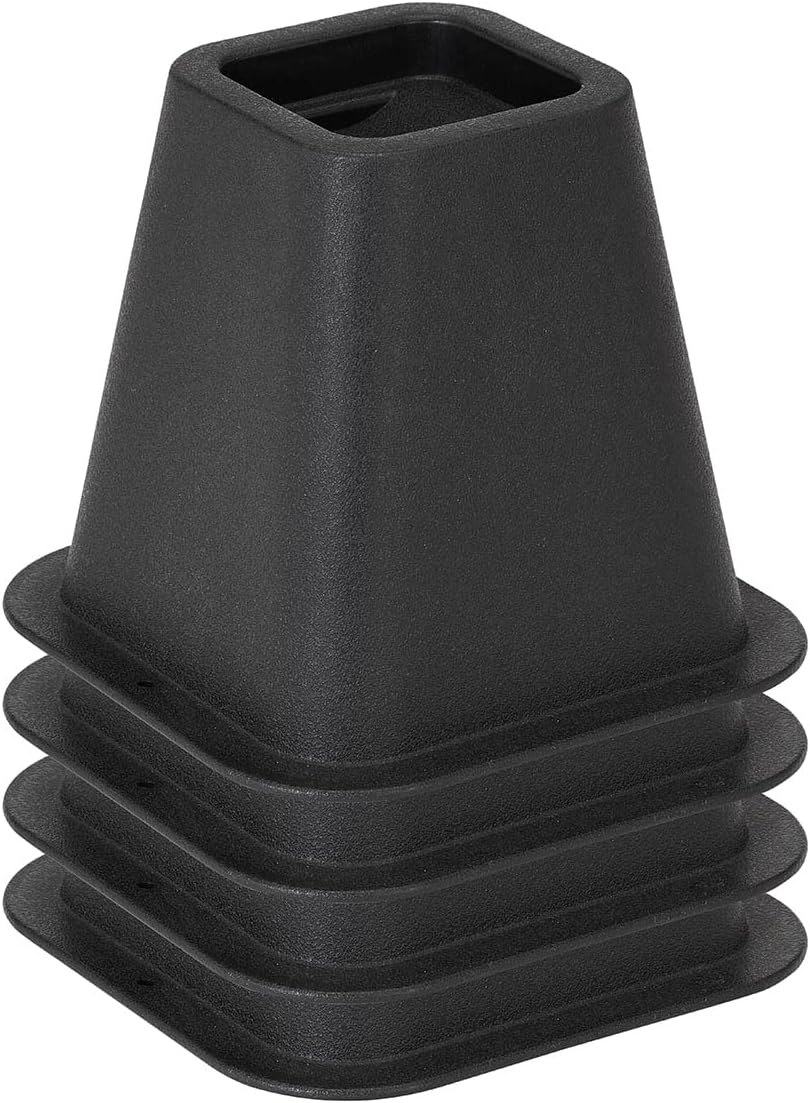 Amazon.com: Ryehaliligear 4-Pack 5.25 Inch Height Bed Risers, Furniture ...