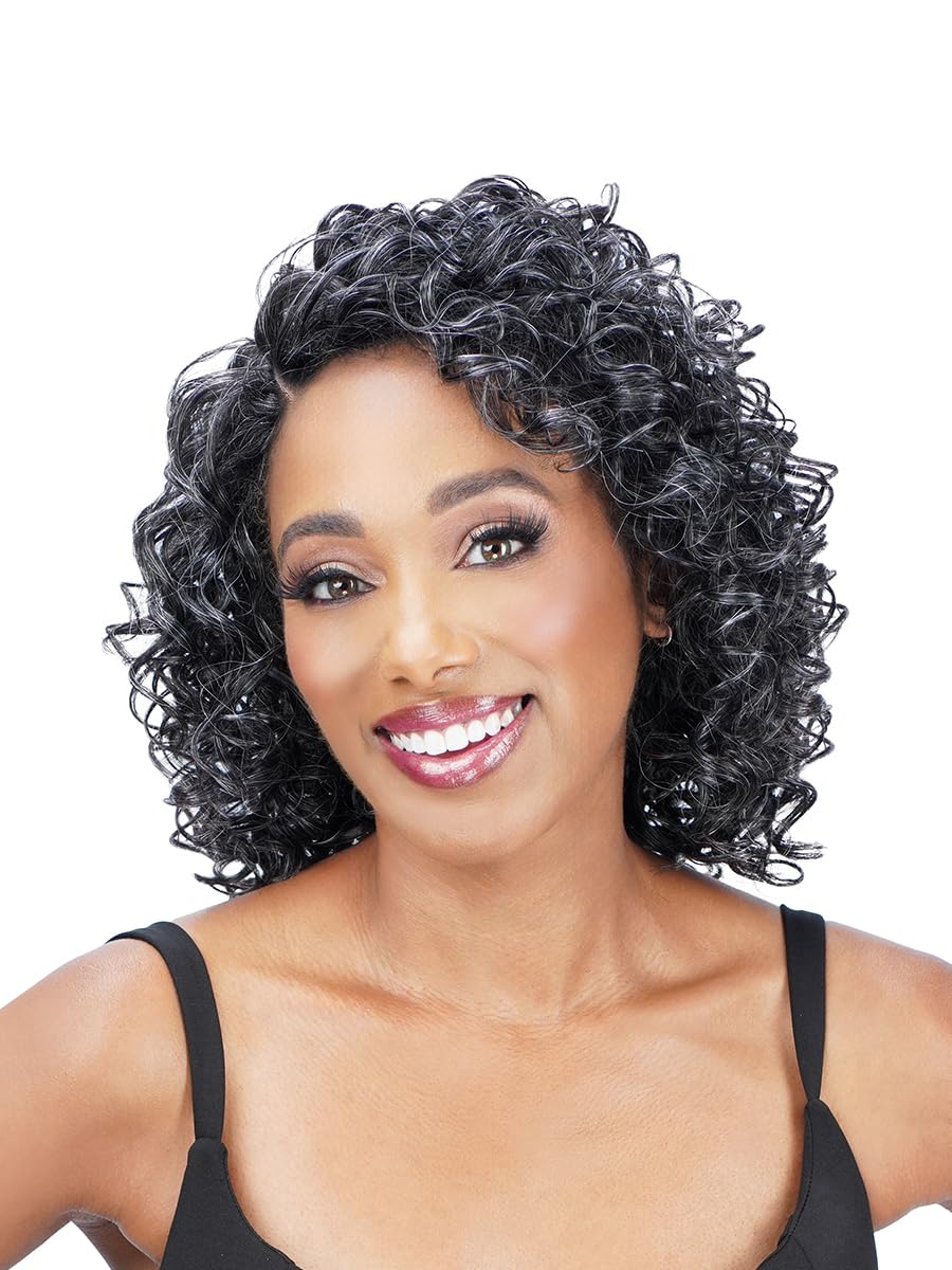 Amazon.com : Zury Sis Ms. Wisdom Salt and Pepper Lace Part Wig WISDOM ...