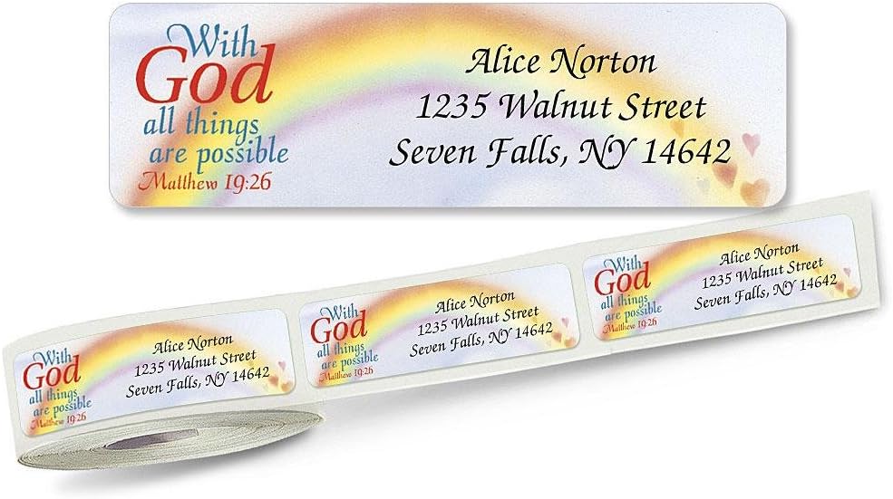 Amazon.com : with God All Things are Possible Religious Rolled ...