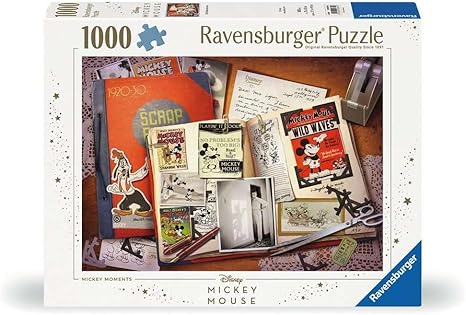 Amazon.com: Ravensburger 1930 Mickey Moments 1000 Piece Jigsaw Puzzle ...