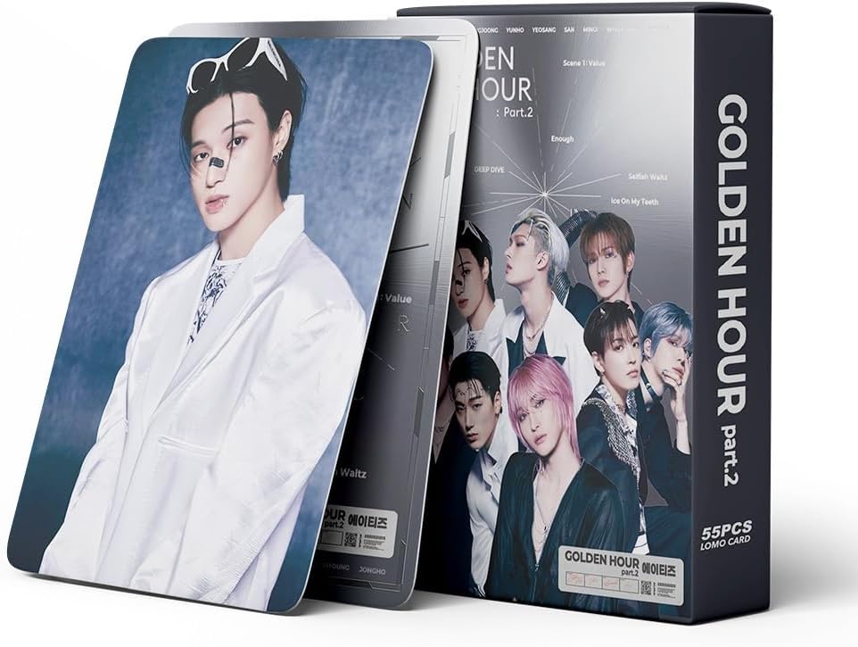Amazon.com: ATEEZ “GOLDEN HOUR: Part.2” Lomo Card Set - Album ...