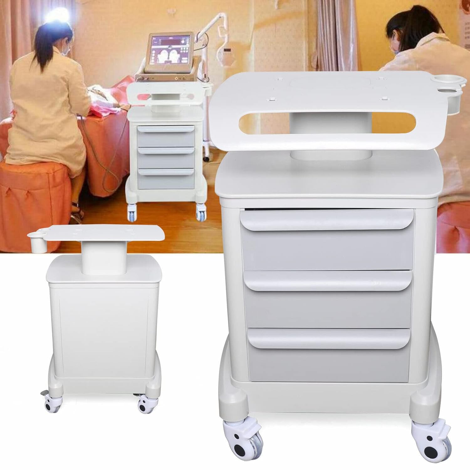 Amazon.com: Beauty Salon Trolley Cart for Cavitation IPL HIFU 3 Layer ...