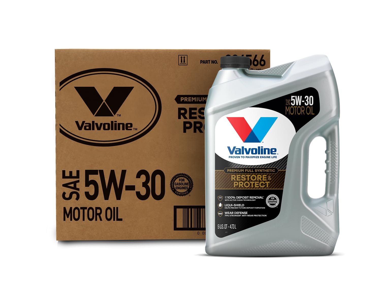 Amazon.com: Valvoline Restore & Protect Full Synthetic 5W-30 Motor Oil ...