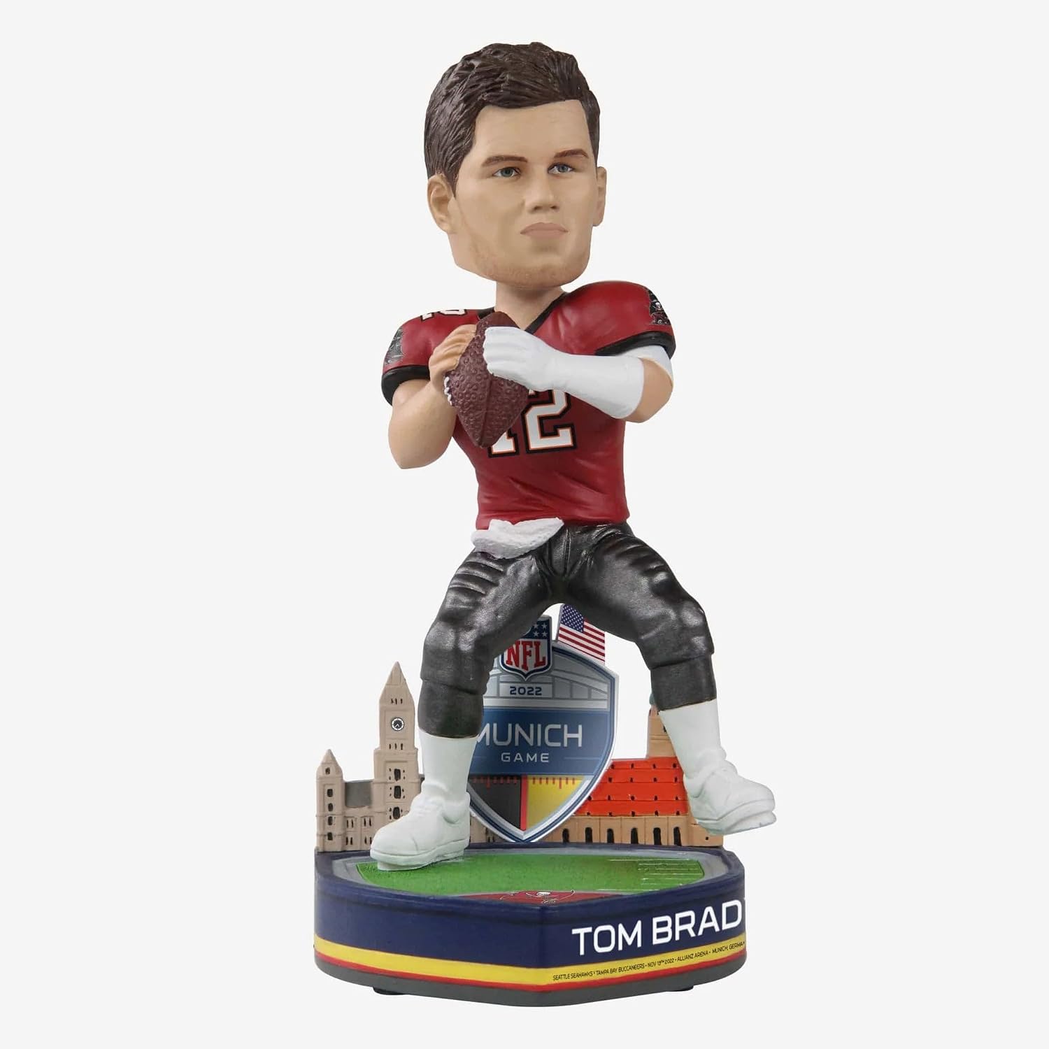 Tom Brady Tampa Bay Buccaneers 2022 International Game Bobblehead NFL ...