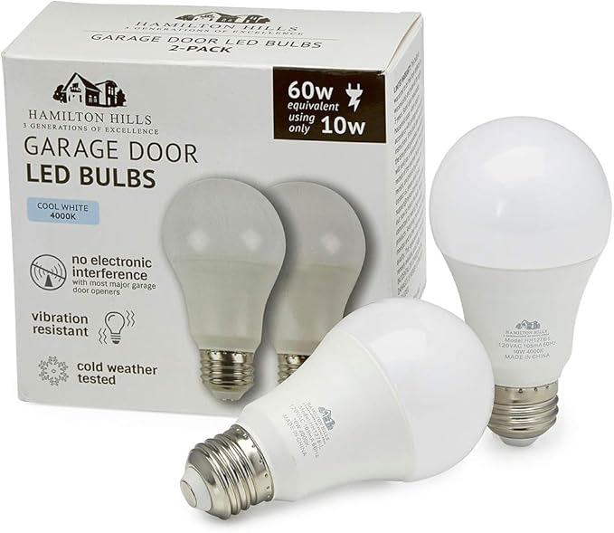 Hamilton Hills Garage Door LED Bulbs | Replacement Lights for Opener ...