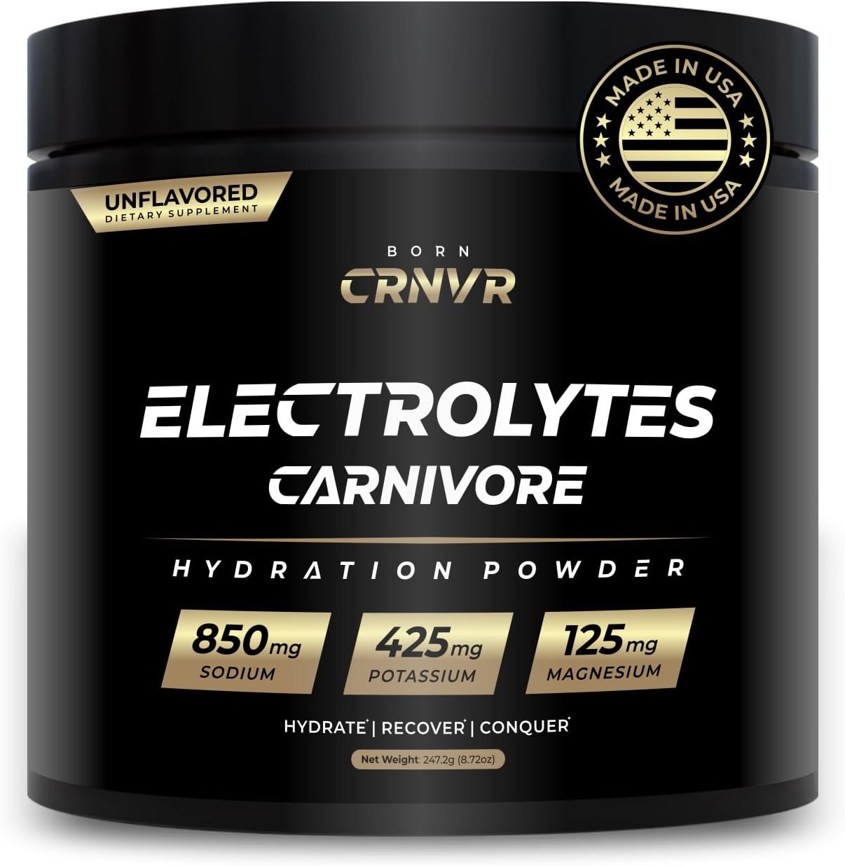 Amazon.com: BORN CRNVR Carnivore Electrolytes Powder – High Sodium ...