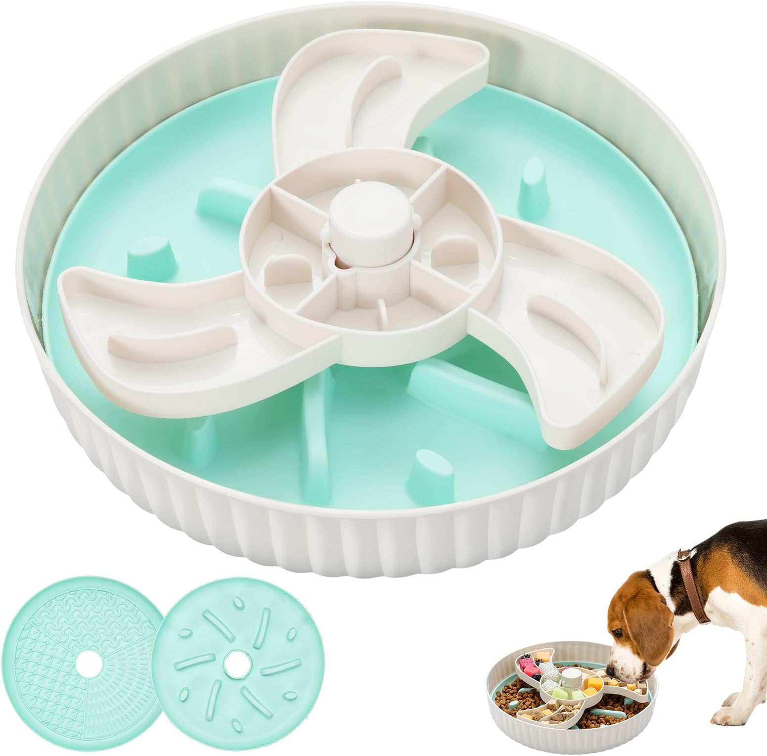 Amazon.com: Tivray Slow Feeder Dog Bowls Large Breed, Diffcult Dog Slow ...