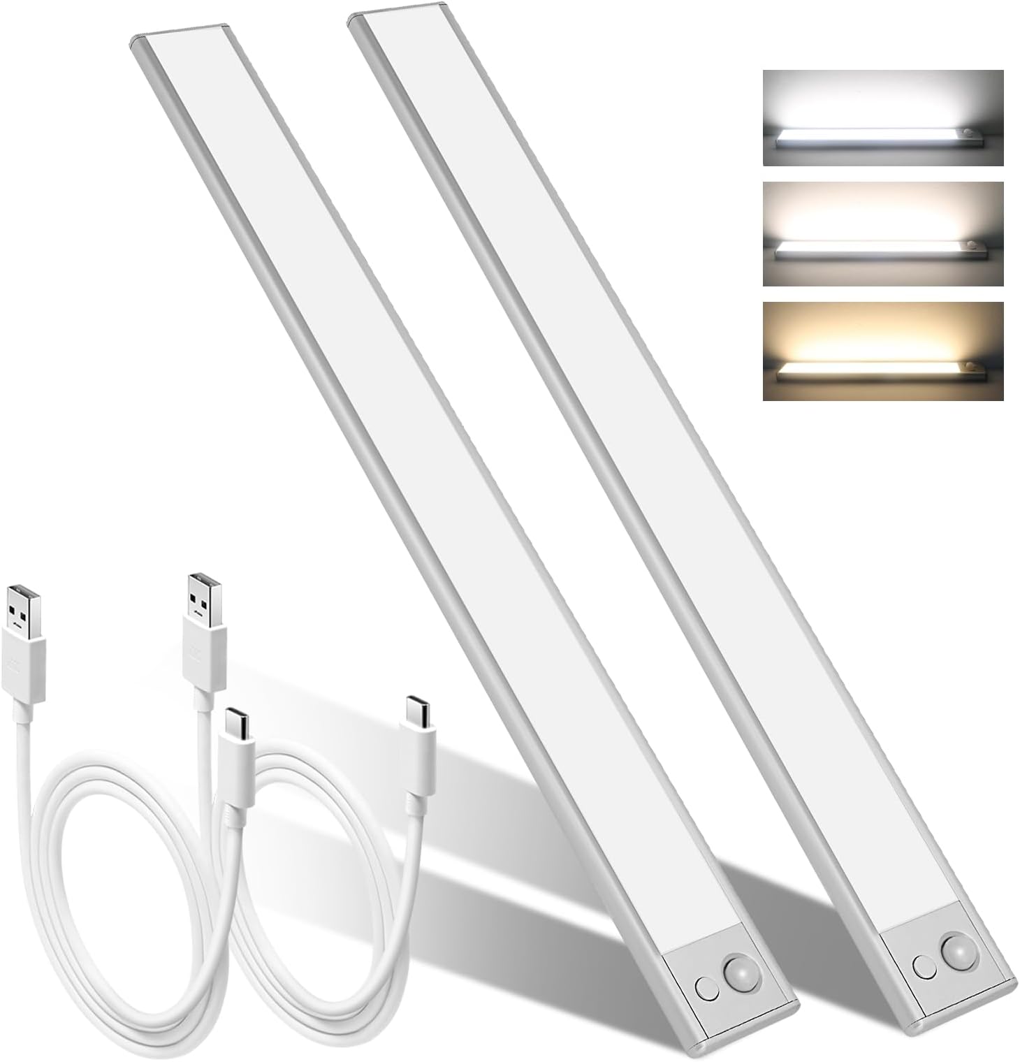 silingmo Under Cabinet Lights,148 LED Under Cabinet Lighting,3 Color ...