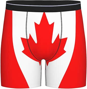 Amazon.com: SEAEAGLE Canada Canadian Flag Mens Boxer Briefs Extended ...