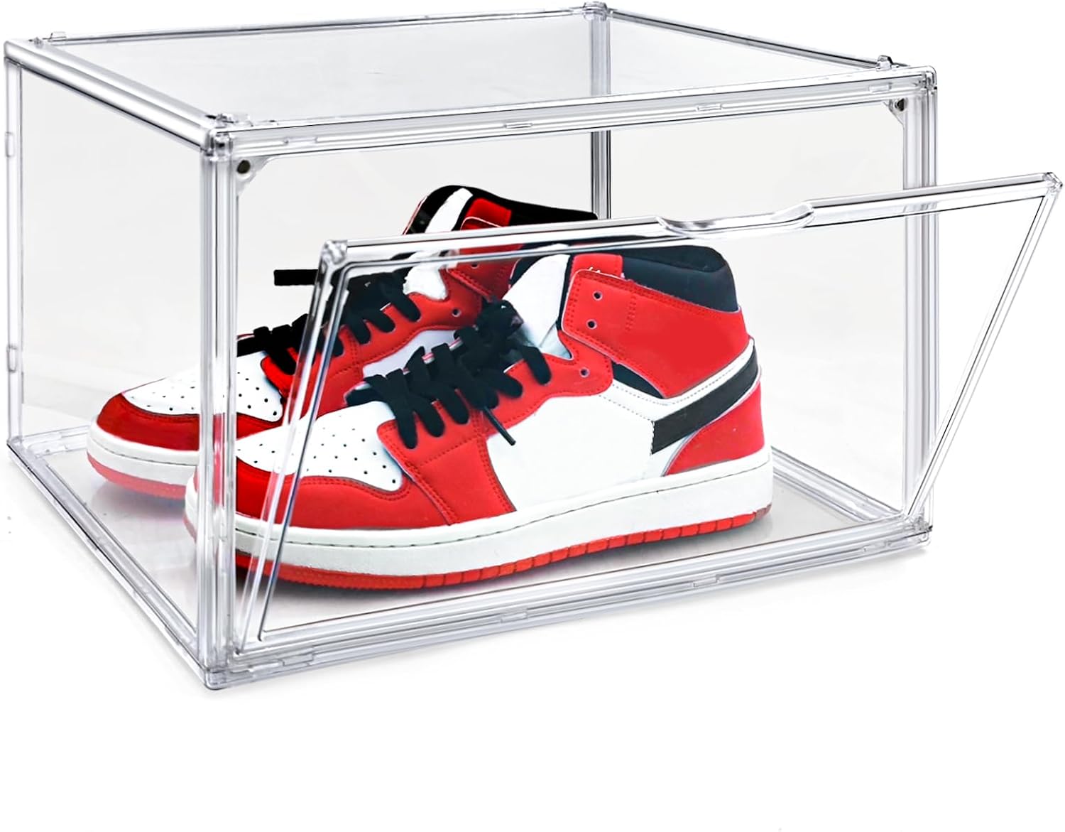 EZJOB Acrylic Shoe Boxes Stackable, Clear Shoe Storage Box Transparent ...
