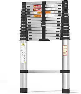 Telescopic Ladder Multi-Purpose Extendable Step Lader Folding Workshop ...