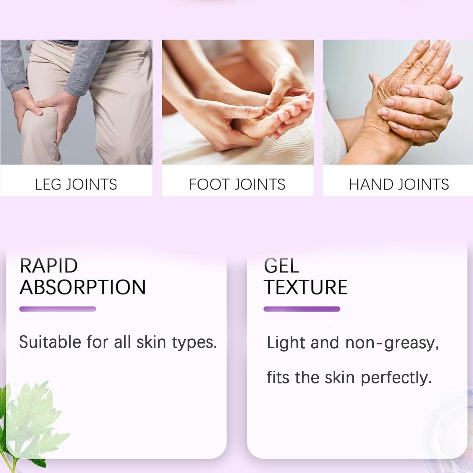 Snapklik.com : 2PCS Kresin Joint PainGel Purple Gel