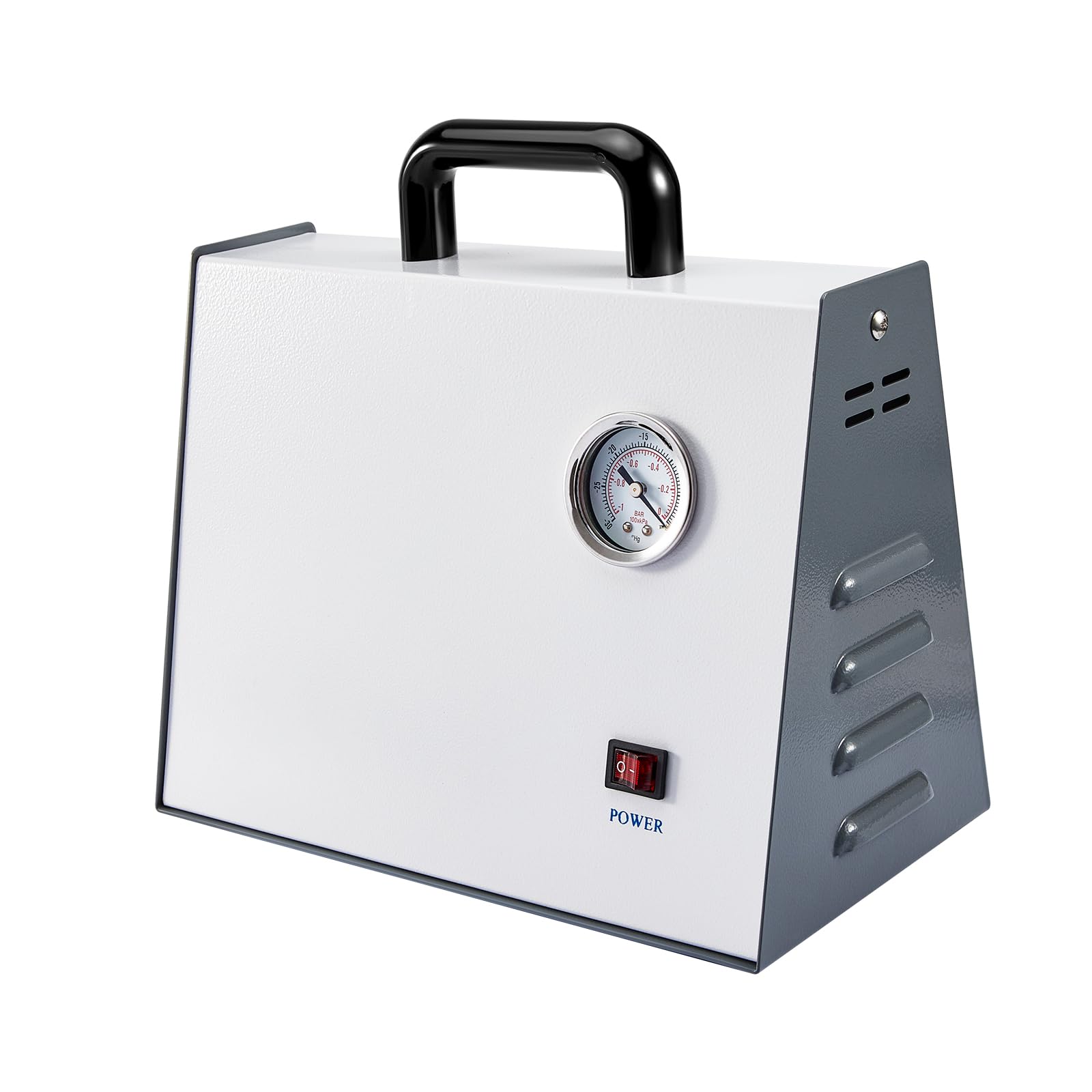 creahub Lab Vacuum Pump, 0-15L/min Oilless Diaphragm Lab Vacuum ...