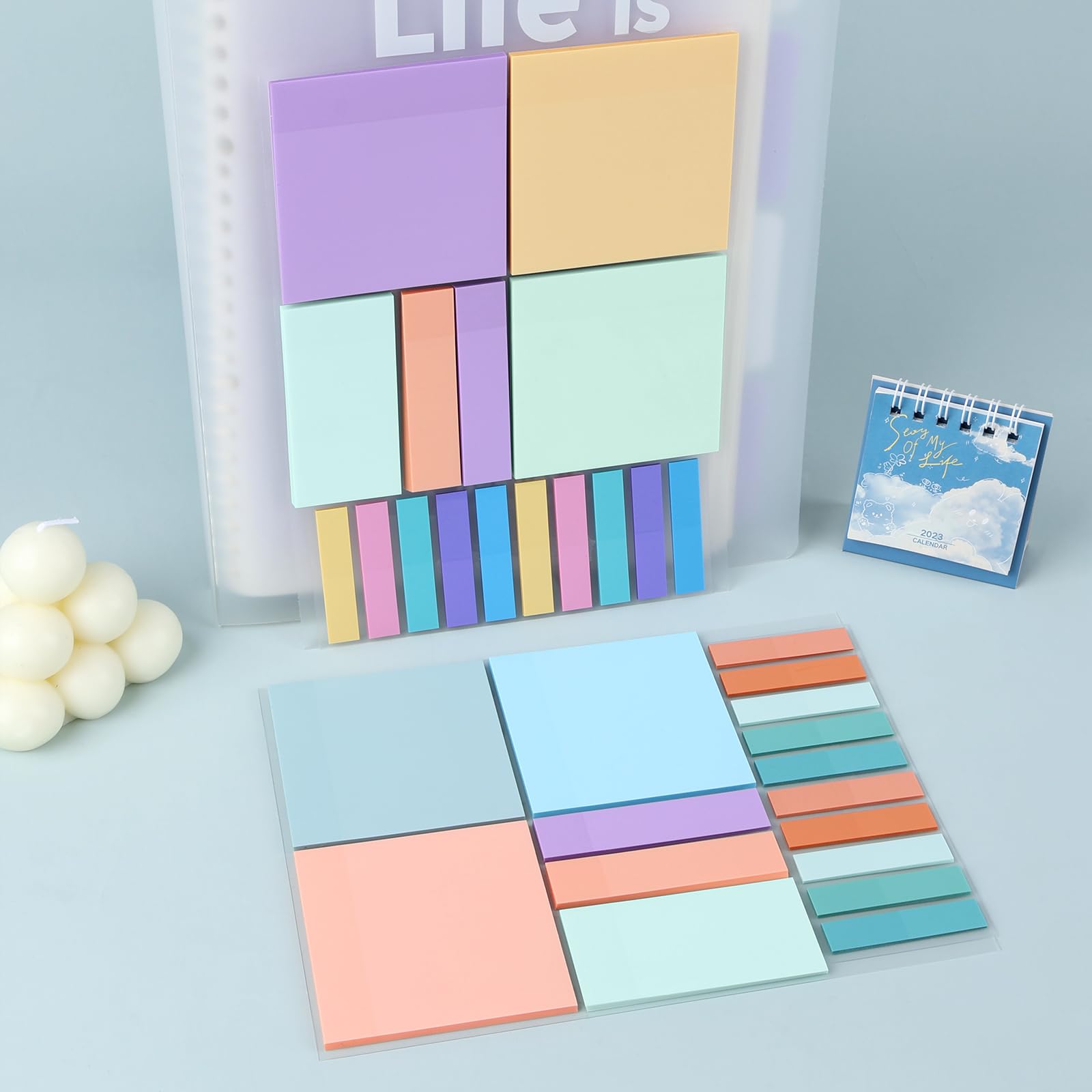 Snapklik.com : 500 Sheets Transparent Vintage Sticky Notes 3 X 3 Inch ...