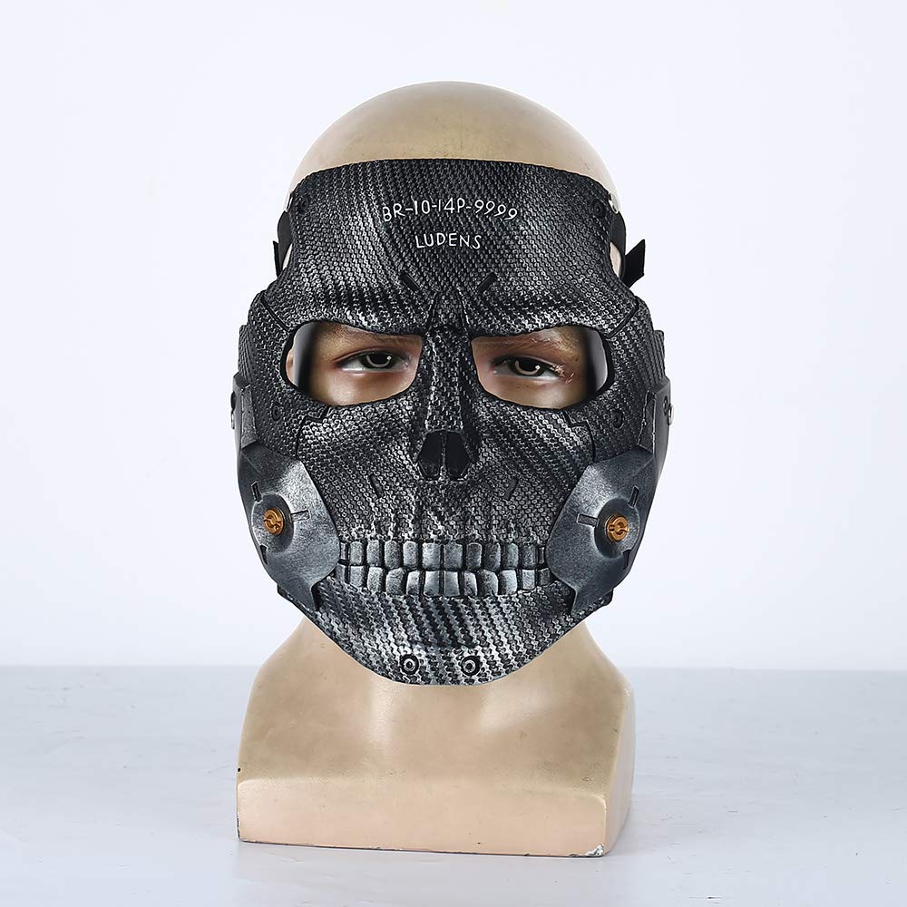 Amazon.com: ke Die-Hard Man Half face mask Halloween Dress Cosplay ...