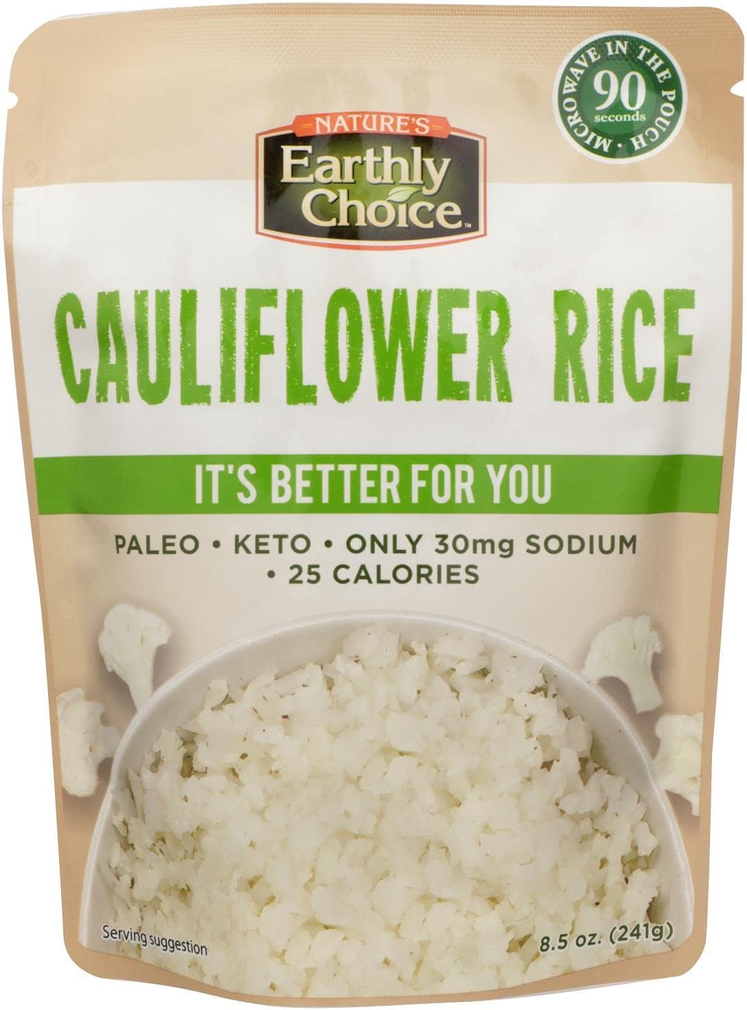 Amazon.com: Nature's Earthly Choice - Rice Cauliflower - 8.5 Ounce ...