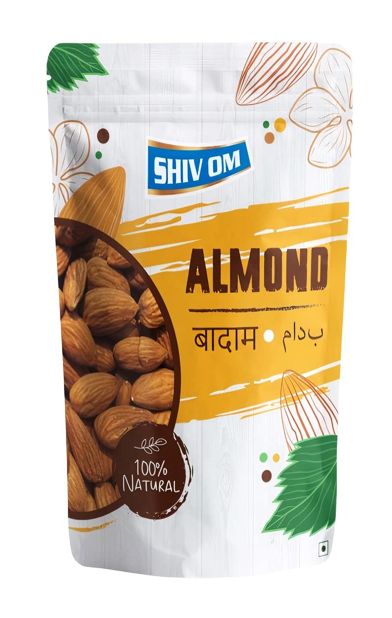 SHIVOM® BRAND Premium California Almonds (California 250gm) : Amazon.in ...