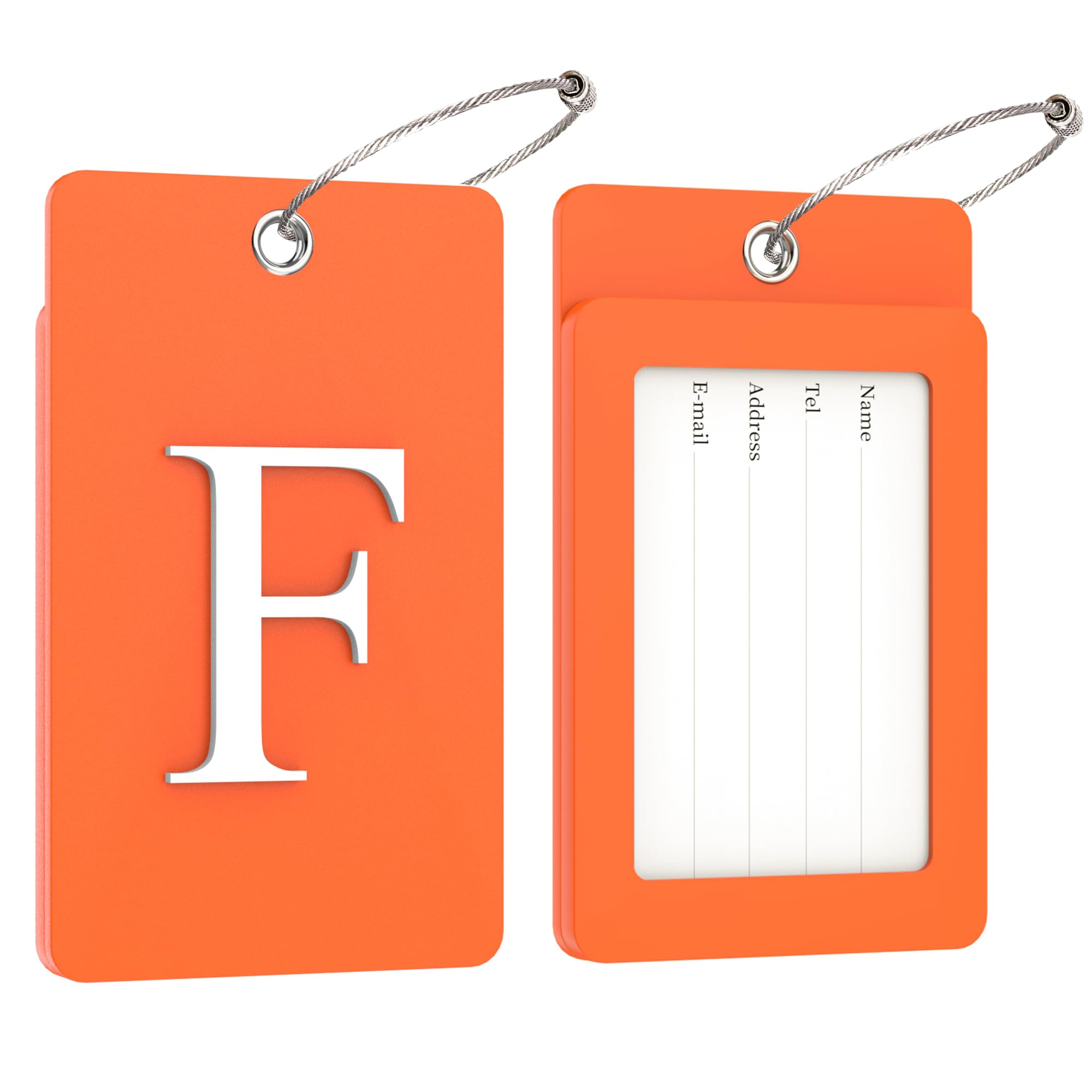 Snapklik.com : Gostwo 2 Pack Luggage Tags For Suitcases, 26 Initial ...