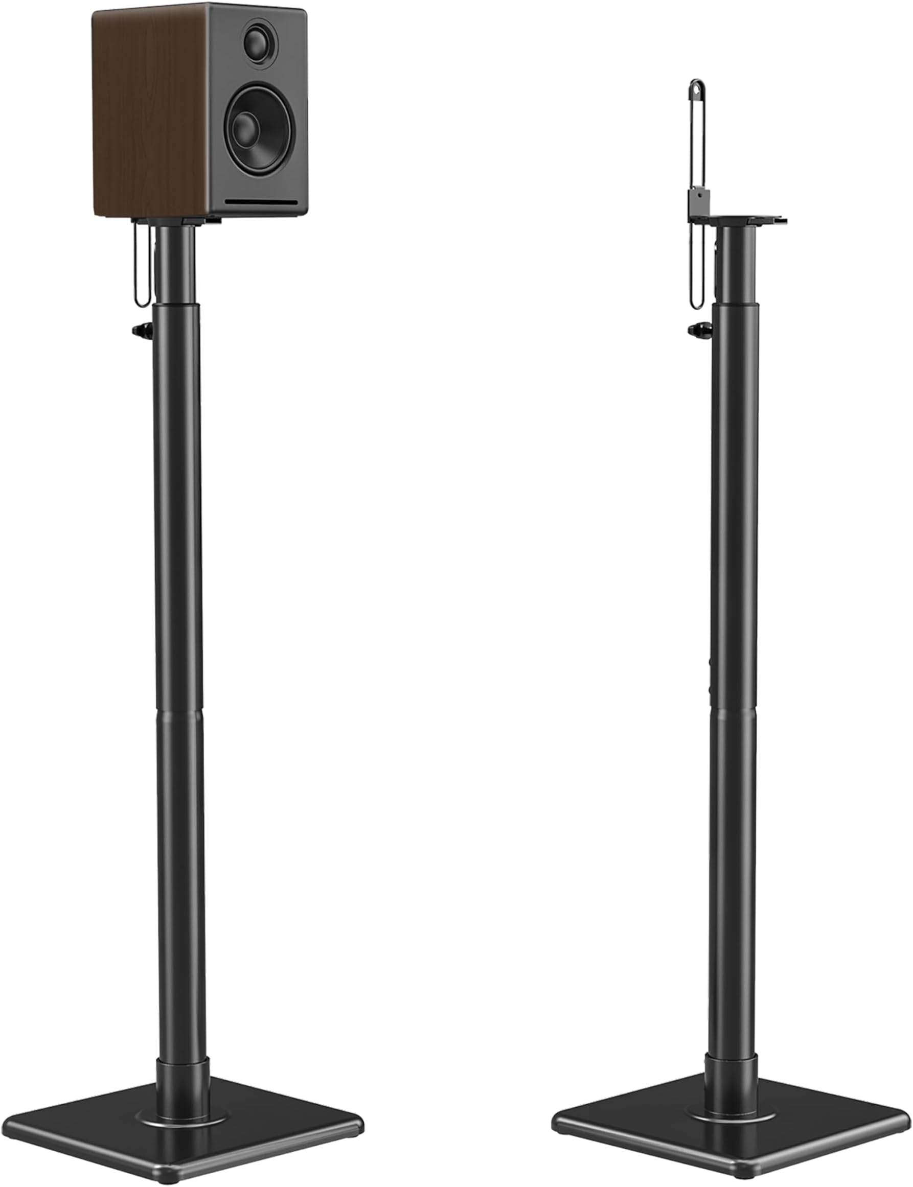 Amazon.com: USX MOUNT Bookshelf Speaker Stands Pair, Height Adjustable ...