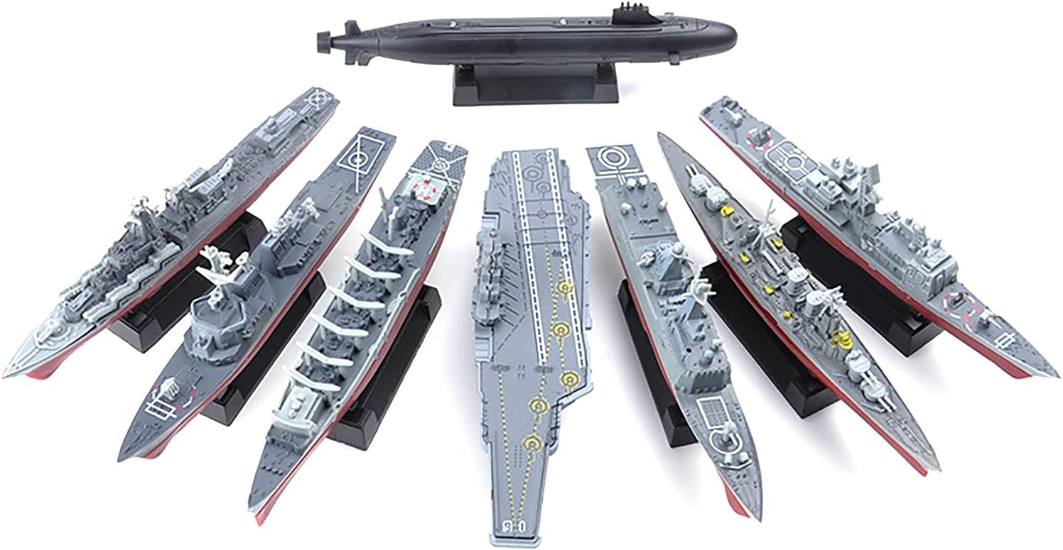 Amazon.com: WANSUPYIN 2024 8Pcs 15cm Plastic Warship Aircraft Carrier ...