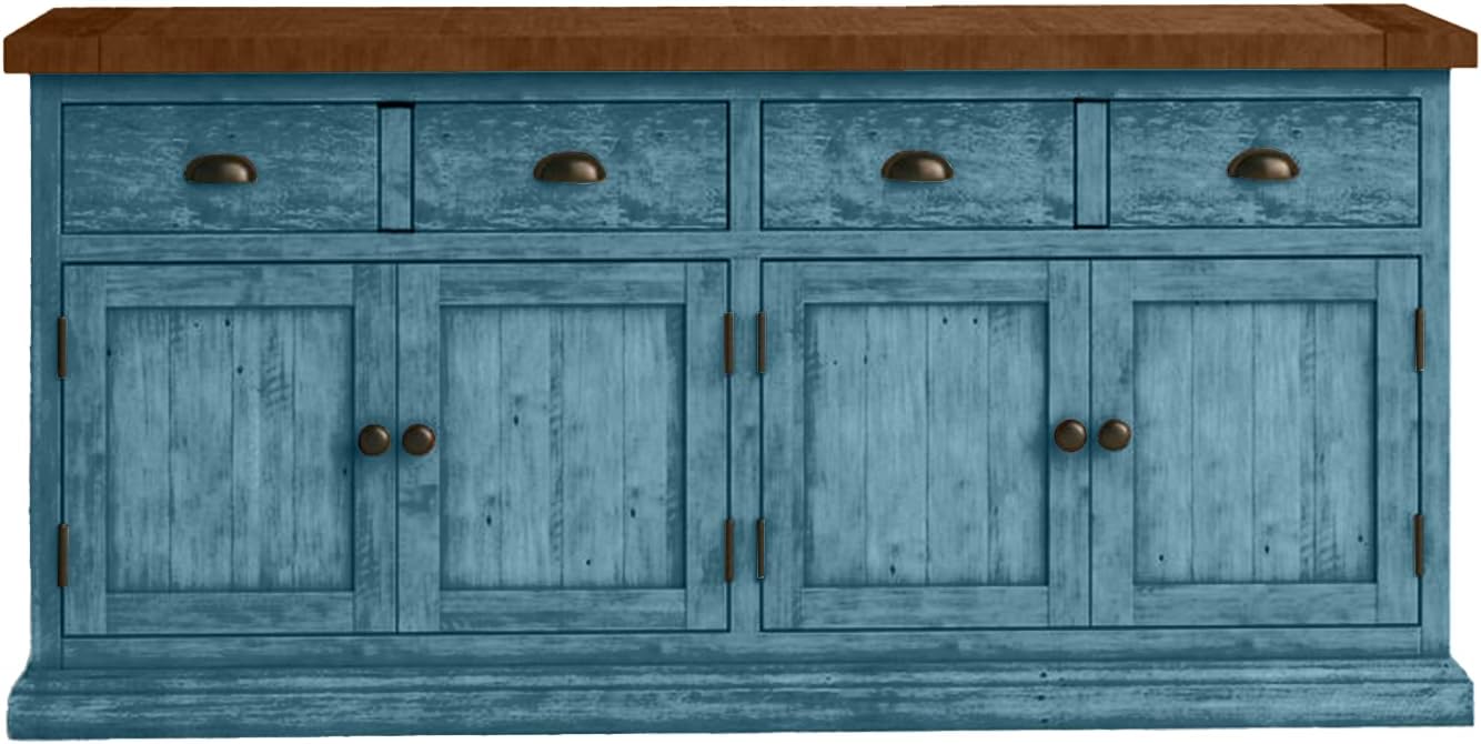 Amazon.com - Eagle Furniture Rustic Sideboard Buffet, Blue - Buffets ...