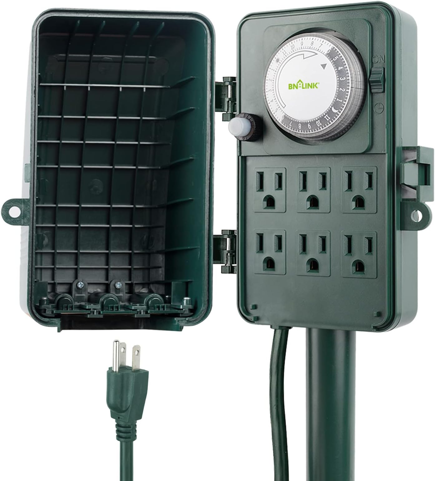 Intermatic HB1116R Six Outlet Electro Mechanical Outdoor Timer with ...