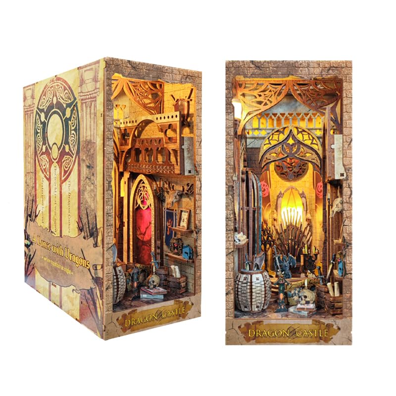 STRUCWOOD Magic Book Nook Kit 3D Wooden Puzzle for Adults Decorative ...