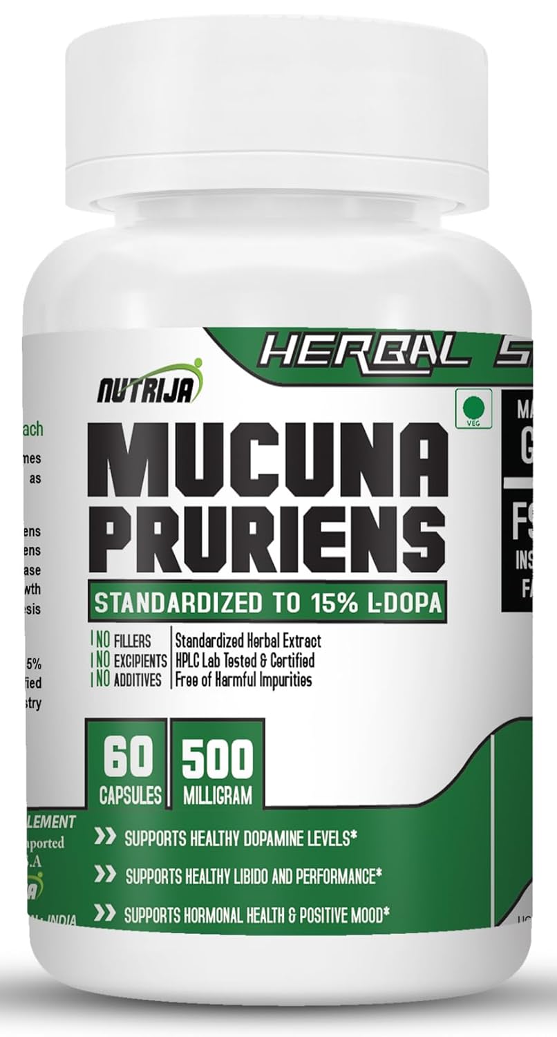Buy NutriJa Mucuna Extract 500MG - 60 Capsules Online at Low Prices in ...