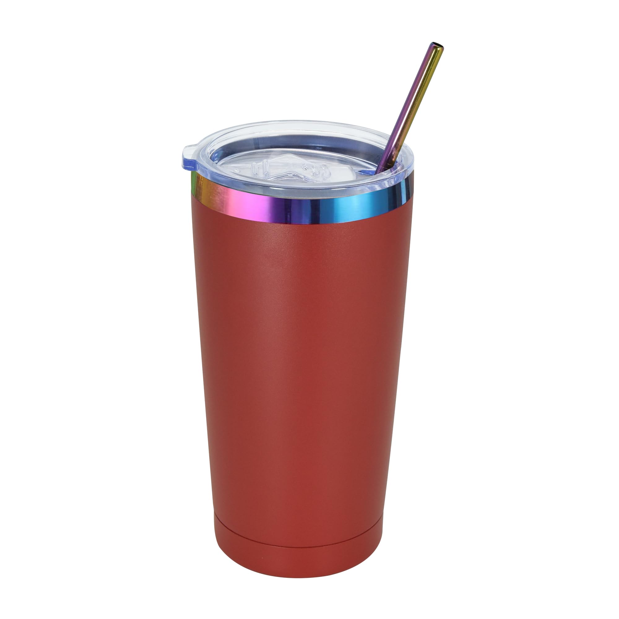 Amazon.com: Icesip 20oz Tumbler with Lid And Straw,Stainless Steel ...