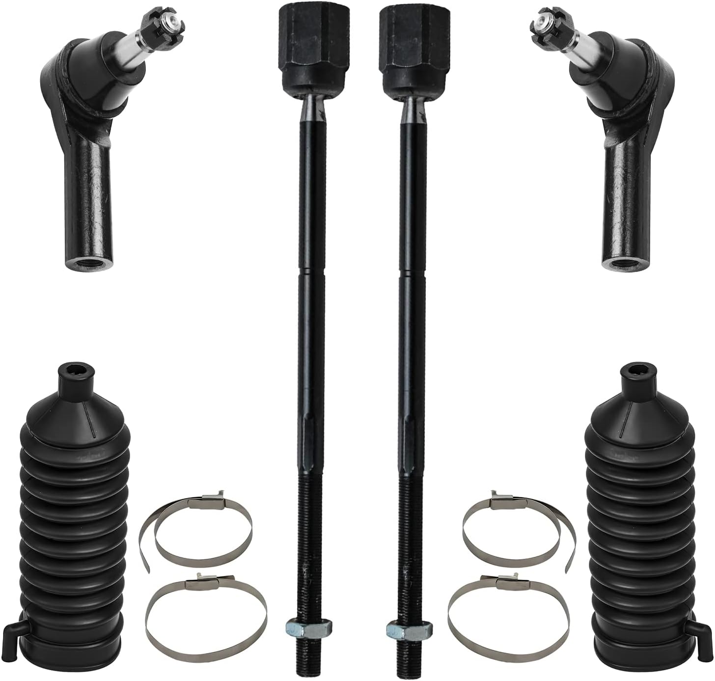 Amazon.com: Detroit Axle - Front Tie Rods Kit for 2006-2007 Ford Focus ...
