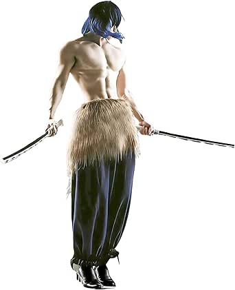 Amazon.com: JQAFVZO Hashibira Inosuke Cosplay Costume Men Plus Size ...
