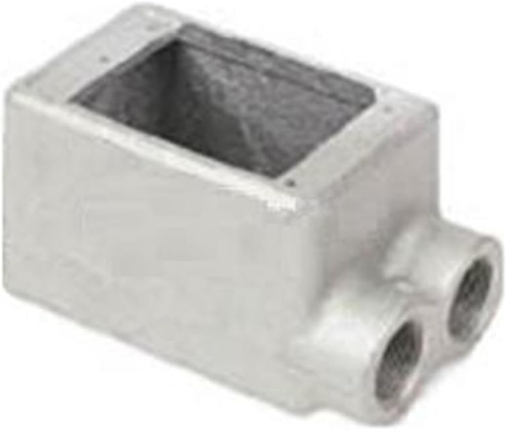 Crouse-Hinds FDD3 Condulet Single Gang Cast Device Box, 1-Inch ...