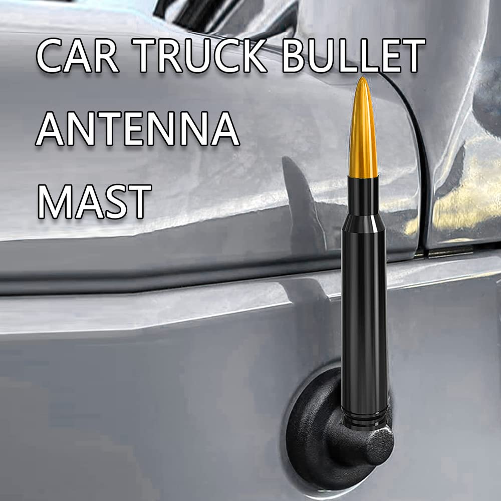 Snapklik.com : Chrome Car Truck Bullet Antenna, Universal Replacement ...