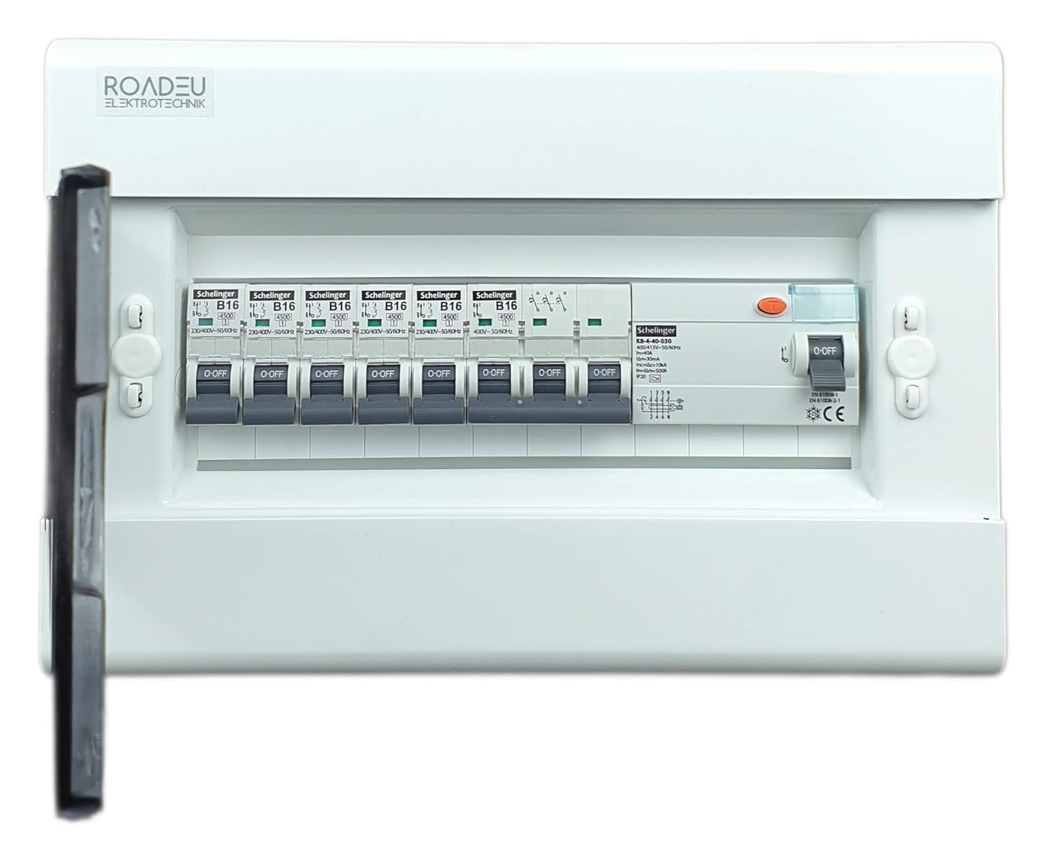 RoadEu - Leitungsschutzschalter - Komplett mit Fi Schutzschalter 40A 4P - 16A Sicherungsautomat ...