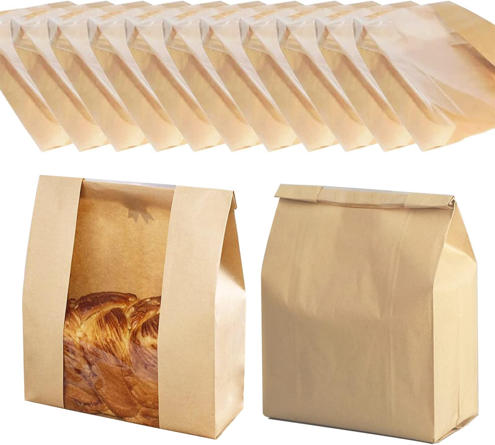 Amazon.com: 130 Pack Paper Bread Bags for Homemade Bread Sourdough ...