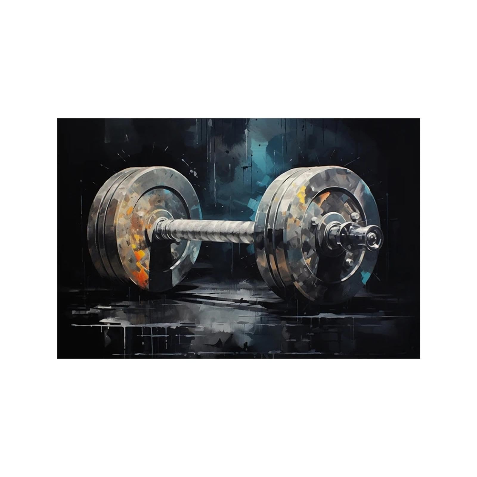 Barbell Artwork Olympic Barbell 20kg Arctic Camo Camo Print Cerakote