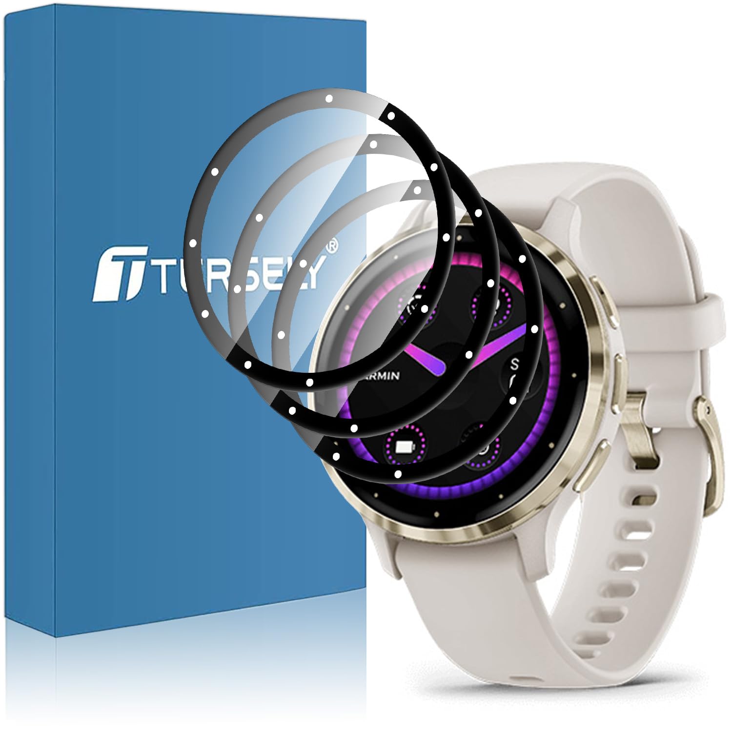 【3 Pack】T Tersely Screen Protector for Garmin Venu 3S 41mm Ultra Clear ...